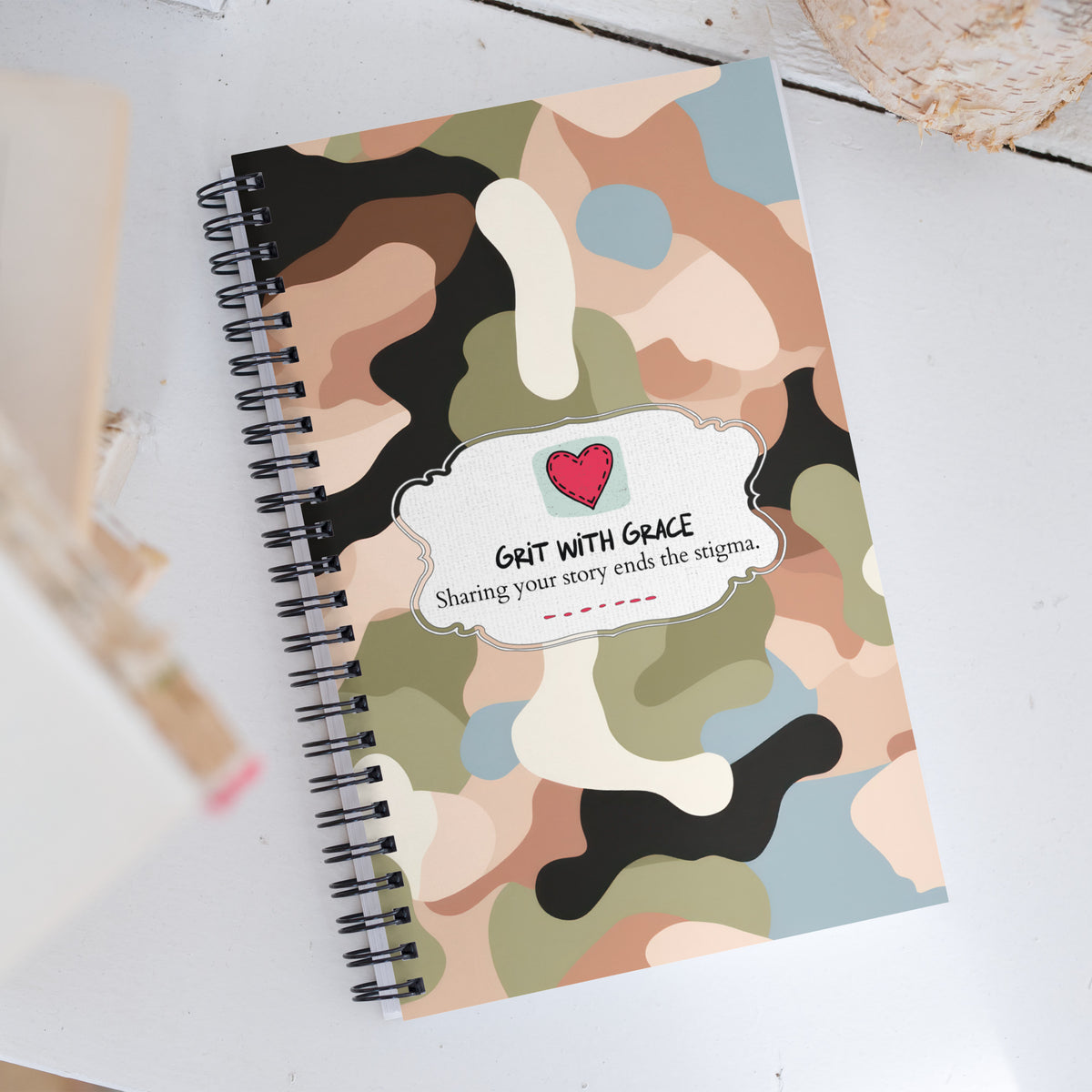 Army Enthusiast Camouflage Notebook – Grit with Grace LLC